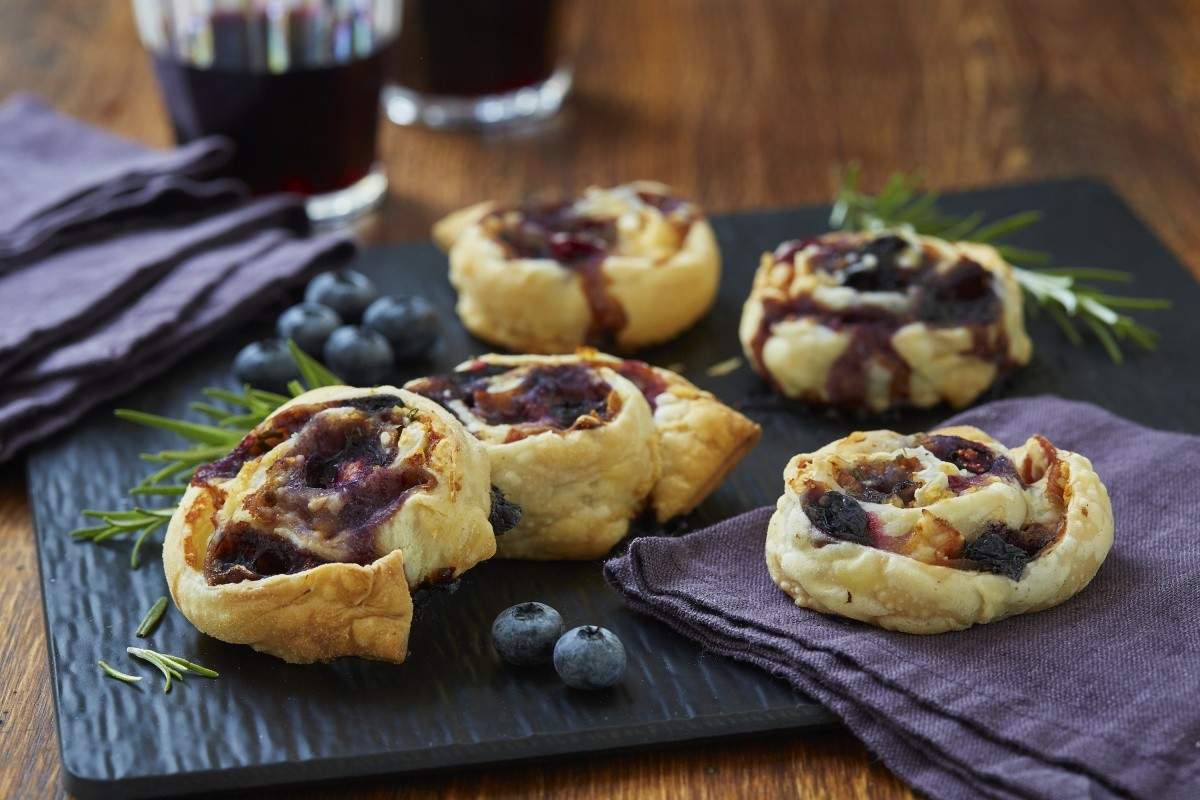 Savoury scroll biscuit with B.C. blueberries | Eat North