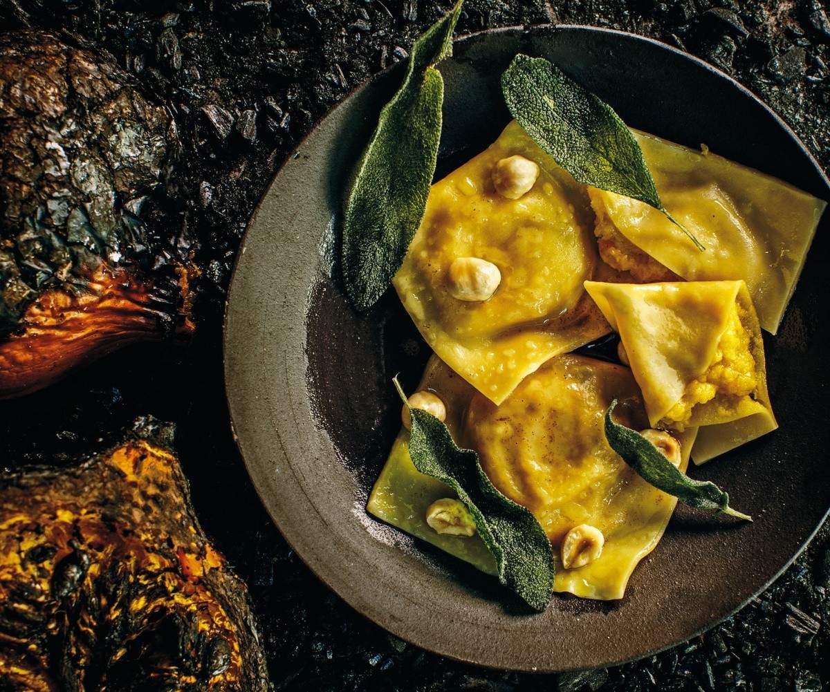 CinCin's ravioli with fire-cooked squash, brown butter, sage and ...