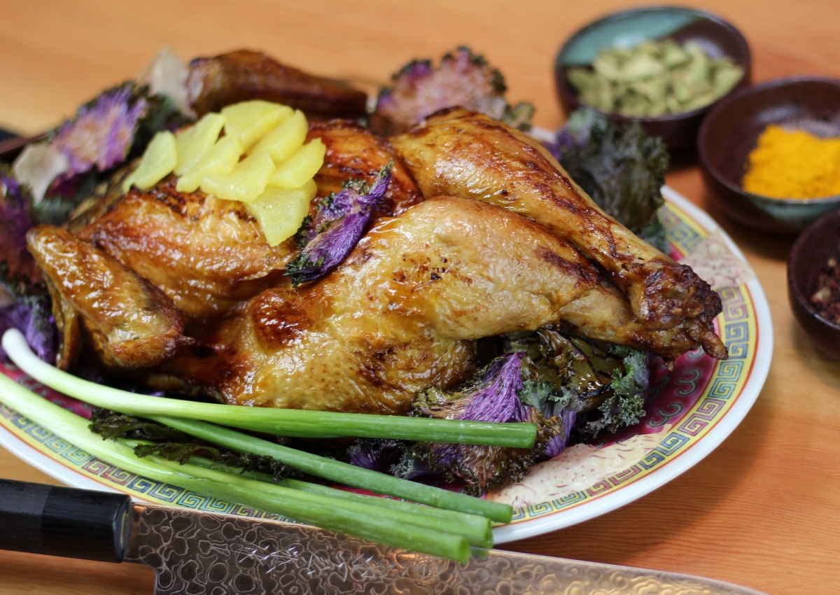 Sai Woo's spatchcocked roast chicken | Eat North