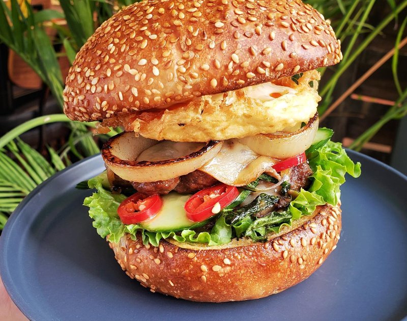 Eat this Now: Chef Nuit Regular’s Pad Gra Prow burger | Eat North