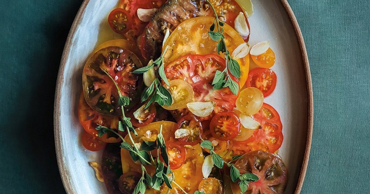 Curly corn ribs with fresh zhoug and shishito peppers from the Peak ...