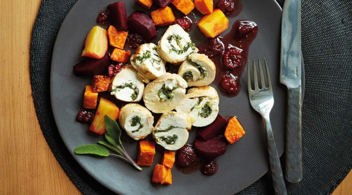 Raspberry-glazed rabbit roulade | Eat North