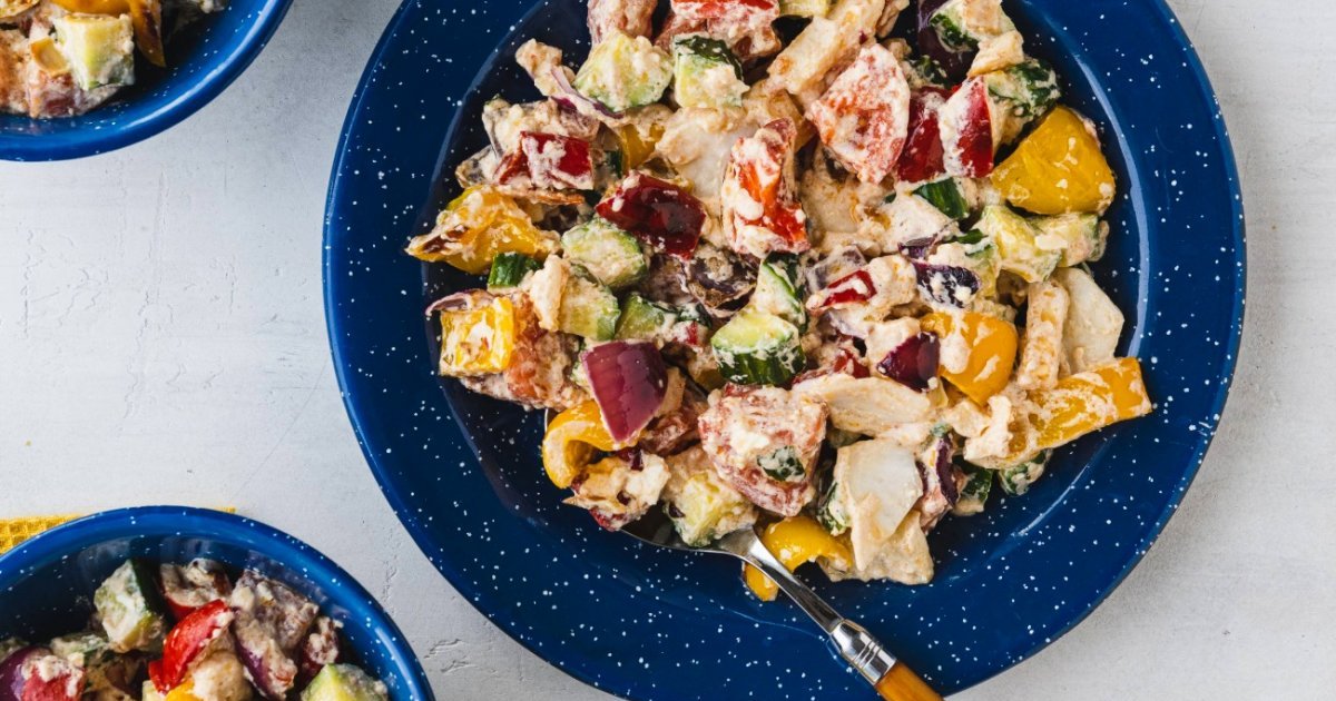 Dan Clapson's roasted feta and vegetable salad recipe | Eat North