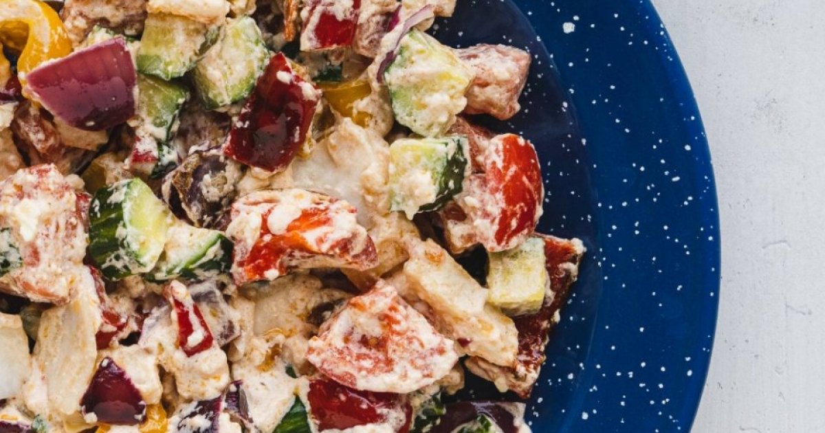 Dan Clapson's roasted feta and vegetable salad recipe | Eat North
