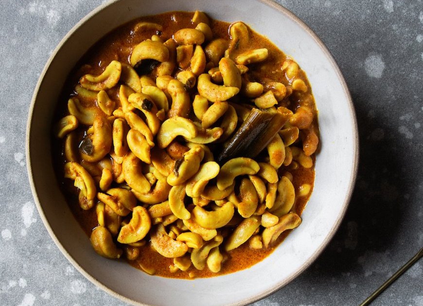 Cashew nut curry recipe from Milk, Spice and Curry Leaves cookbook ...